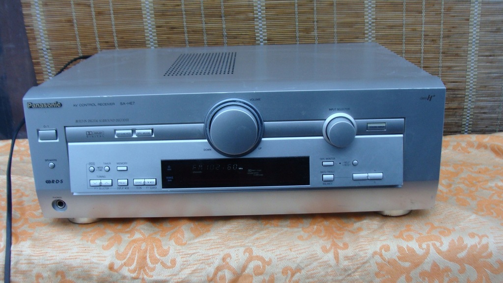 Amplituner Panasonic SA-HE7 5.1 srebrny - 13181024527 - oficjalne archiwum Allegro