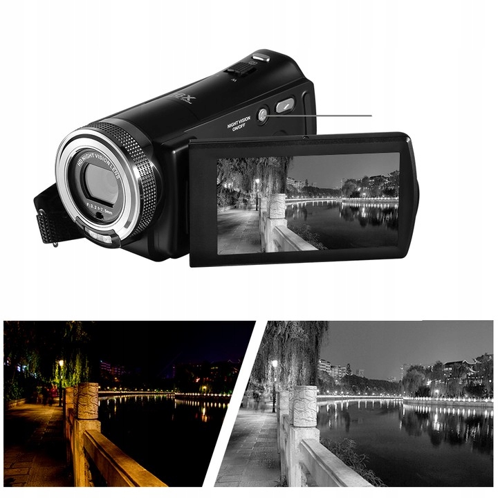 KAMERA CYFROWA V12 FulHD 16xZOOM PL 20MPX ORDRO - 8569759301 ...