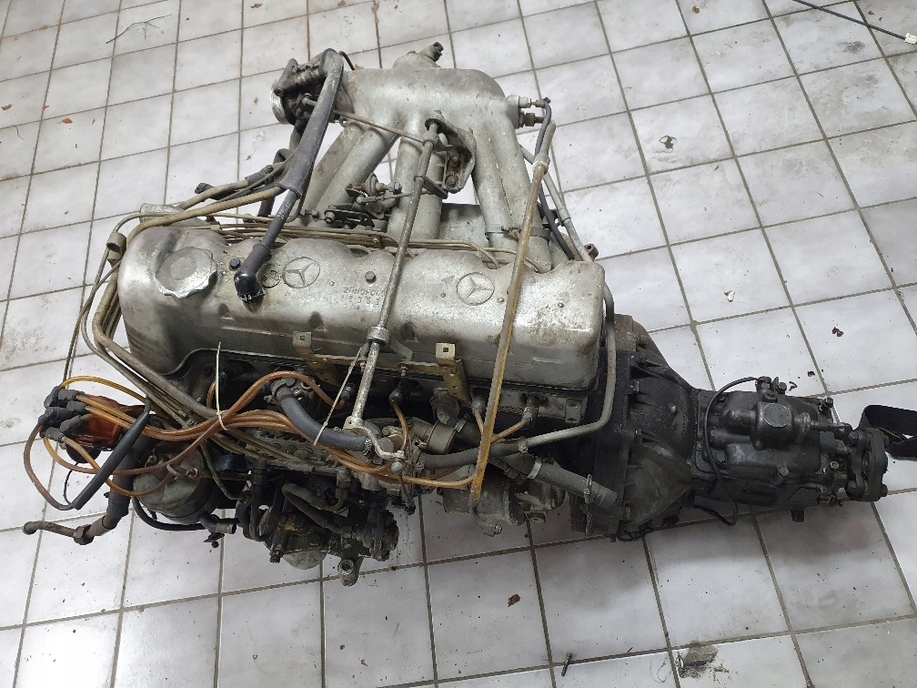 W111 COUPE W113 SILNIK 2.8 M130.980 SKRZYNIA MANUA - 12778959330 ...