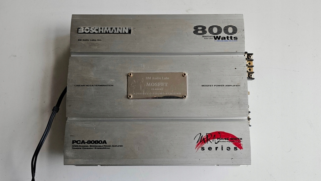WZMACNIACZ SAMOCHODOWY BOSCHMANN PCA-8080A 800W STAN 3+ SPRAWNY ...
