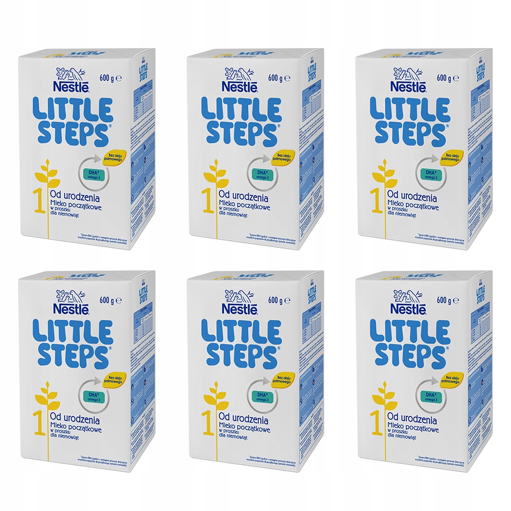 NESTLE LITTLE STEPS 1 mleko początkowe 6x600g - 12227475167 - oficjalne ...