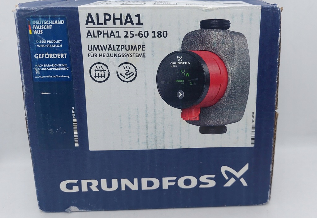 Grundfos pompa obiegowa ALPHA1 25-60 180 1x230v model B NOWA!!! - 15473940194 - oficjalne ...