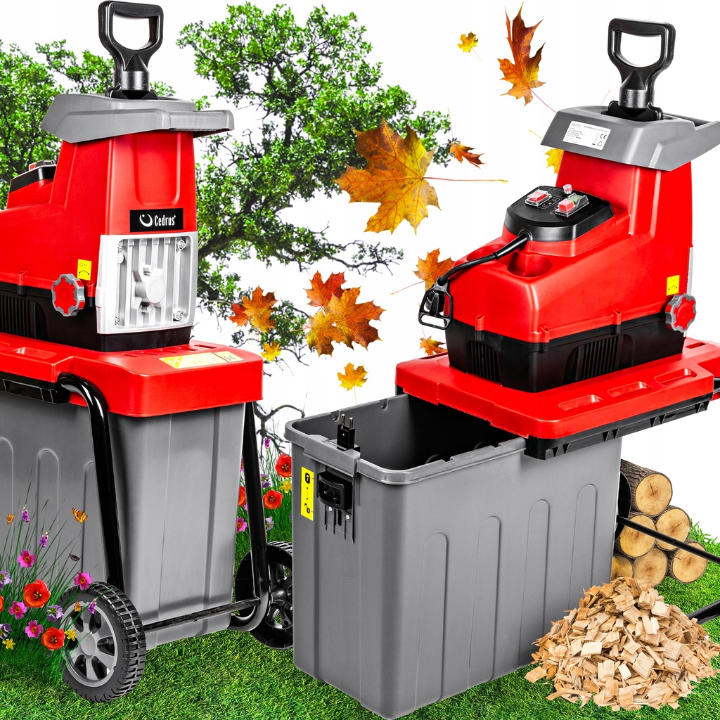 ROZDRABNIACZ ELEKTRYCZNY GAŁĘZI RĘBAK 2800W CEDRUS - 13056362992 ...