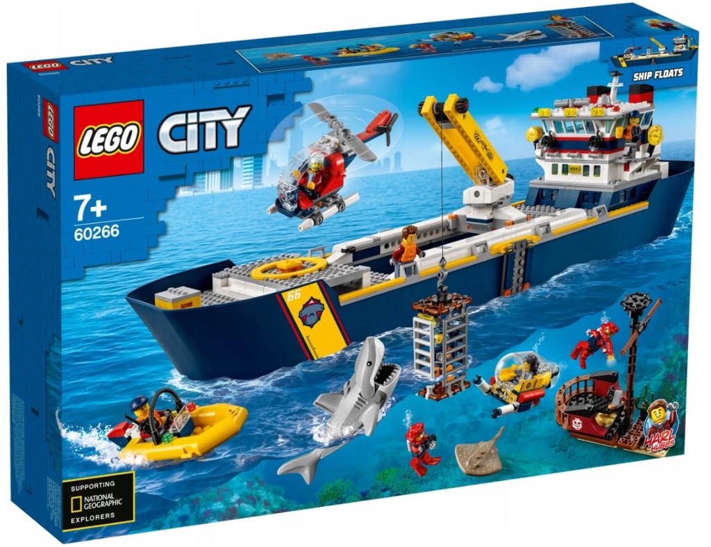 KLOCKI LEGO CITY 60266 STATEK BADAWCZY OCEANU - 11493528011 - oficjalne ...