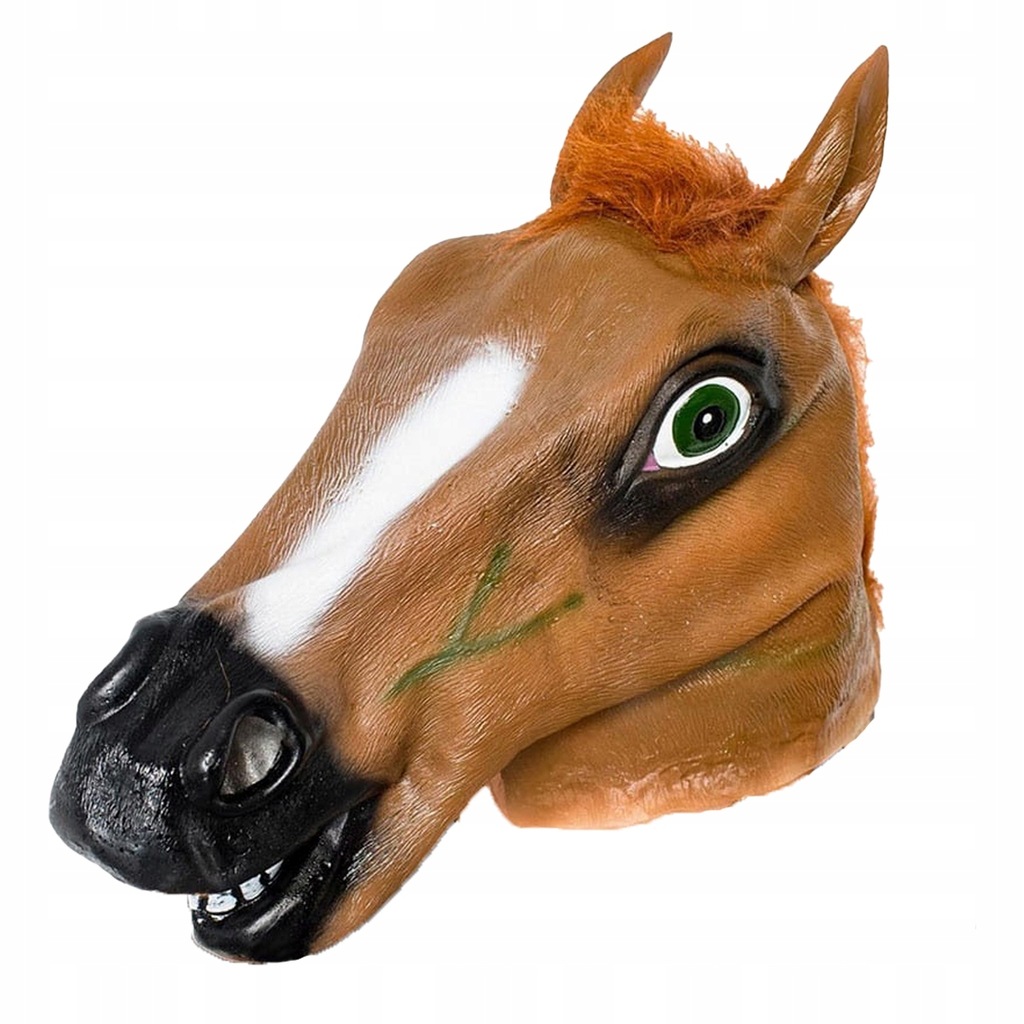 MASKA KOŃ GŁOWA KONIA lateksowa PRZEBRANIE - 12756866077 - oficjalne ...