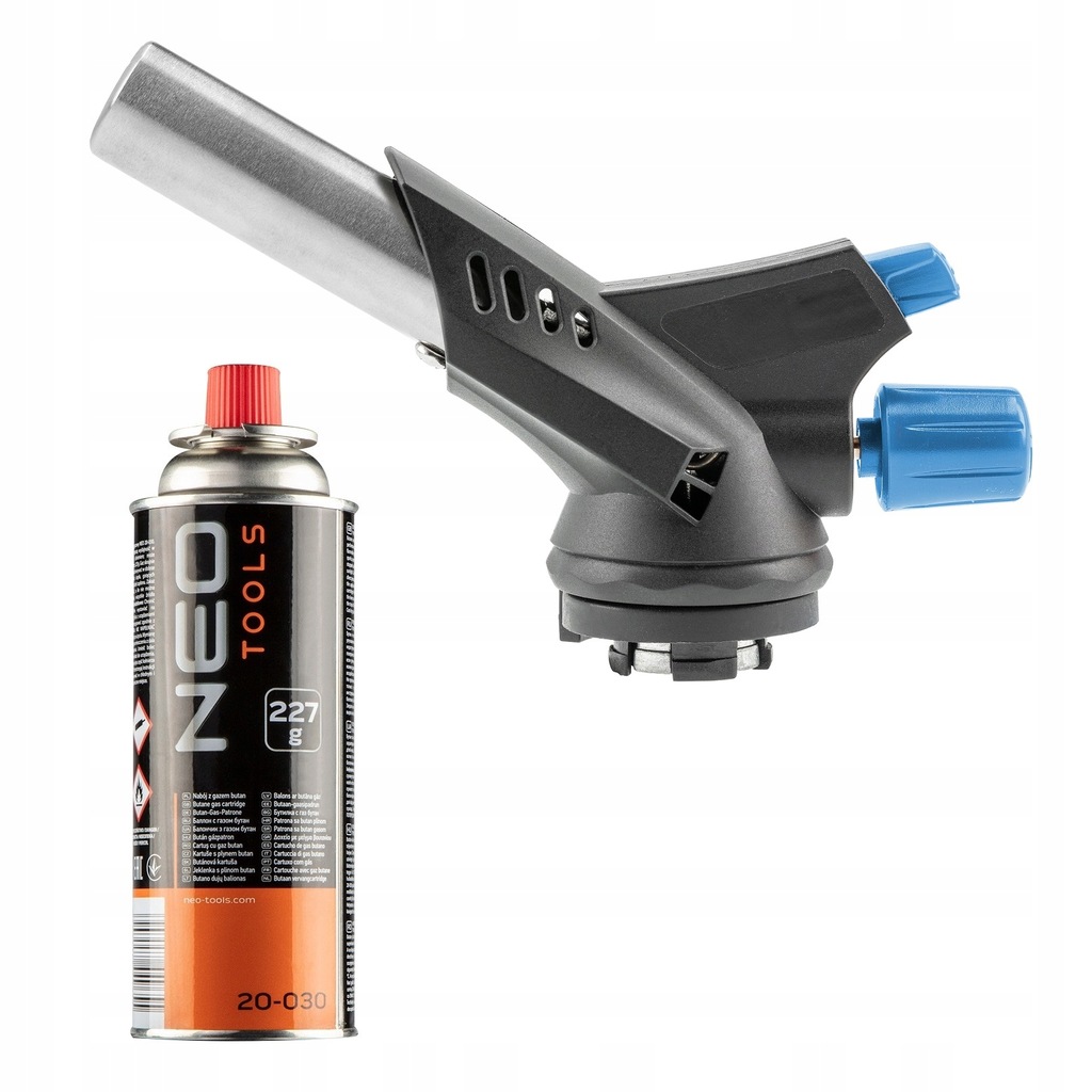 Palnik gazowy lutlampa lutownica PIEZO + gaz NEO - 10724694713 ...