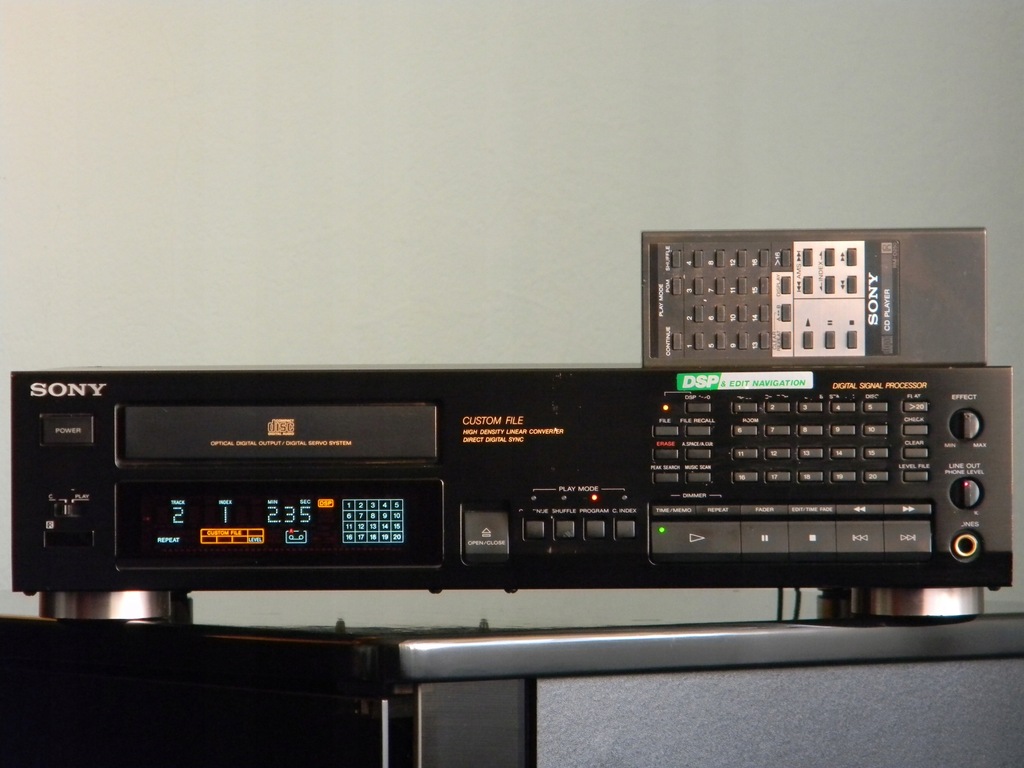 Odtwarzacz SONY CDP-997 z pilotem, PROCESOR DSP - 11823001419 - oficjalne archiwum Allegro