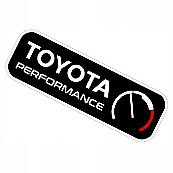 TOYOTA PERFORMANCE - Naklejka Logo Tuning 15 cm - 11397406985 - oficjalne archiwum Allegro