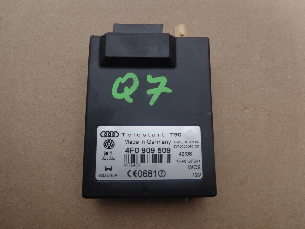 Audi Q7 moduł telestart Webasto 4F0909509 - 14690916496 - oficjalne archiwum Allegro