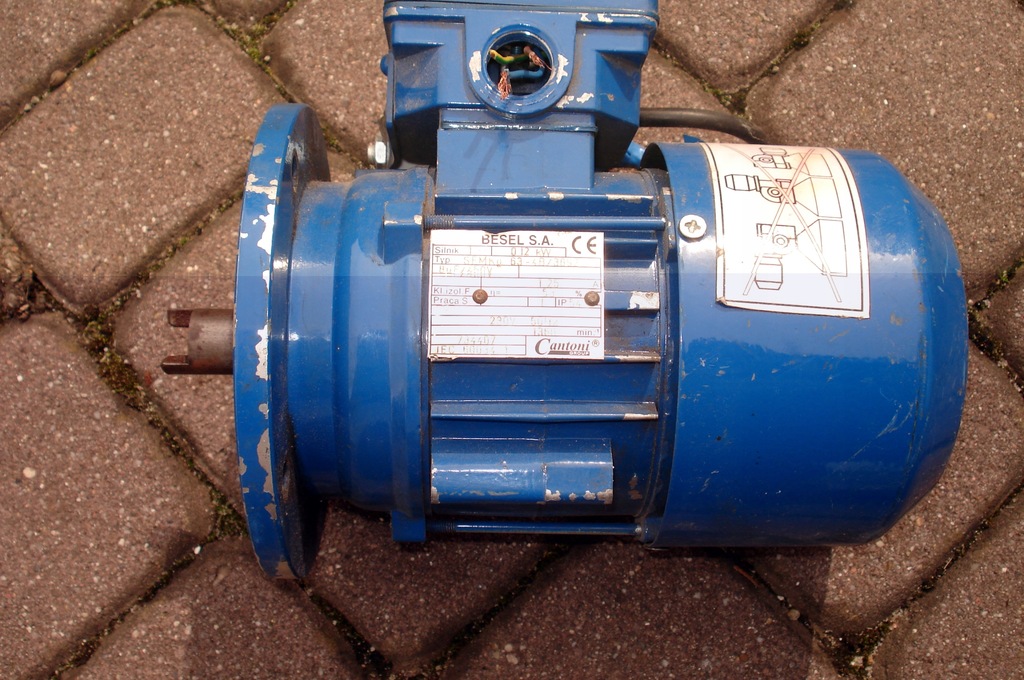 Silnik elektryczny Besel 0,12 kW 1360 obr 230V - 13559078029 - oficjalne archiwum Allegro