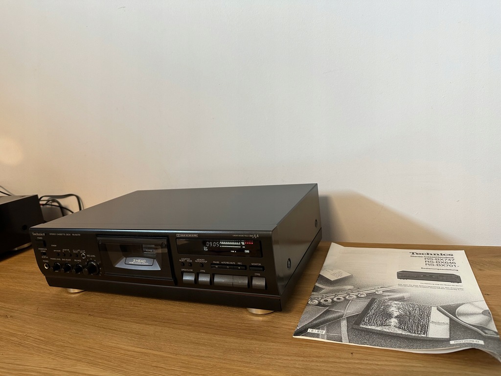 TECHNICS RS-BX701 MAGNETOFON DECK JEDNOKASETOWY PIĘKNY STAN + INSTRUKCJA ! - 14829471893 ...