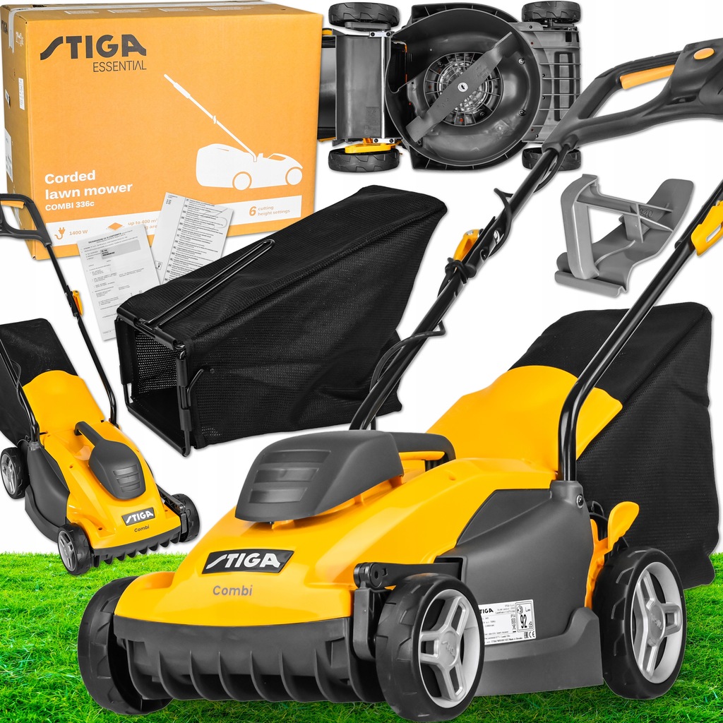 MOCNA KOSIARKA ELEKTRYCZNA STIGA INDUKCJA 1400W XL - 11969174217 - oficjalne archiwum Allegro