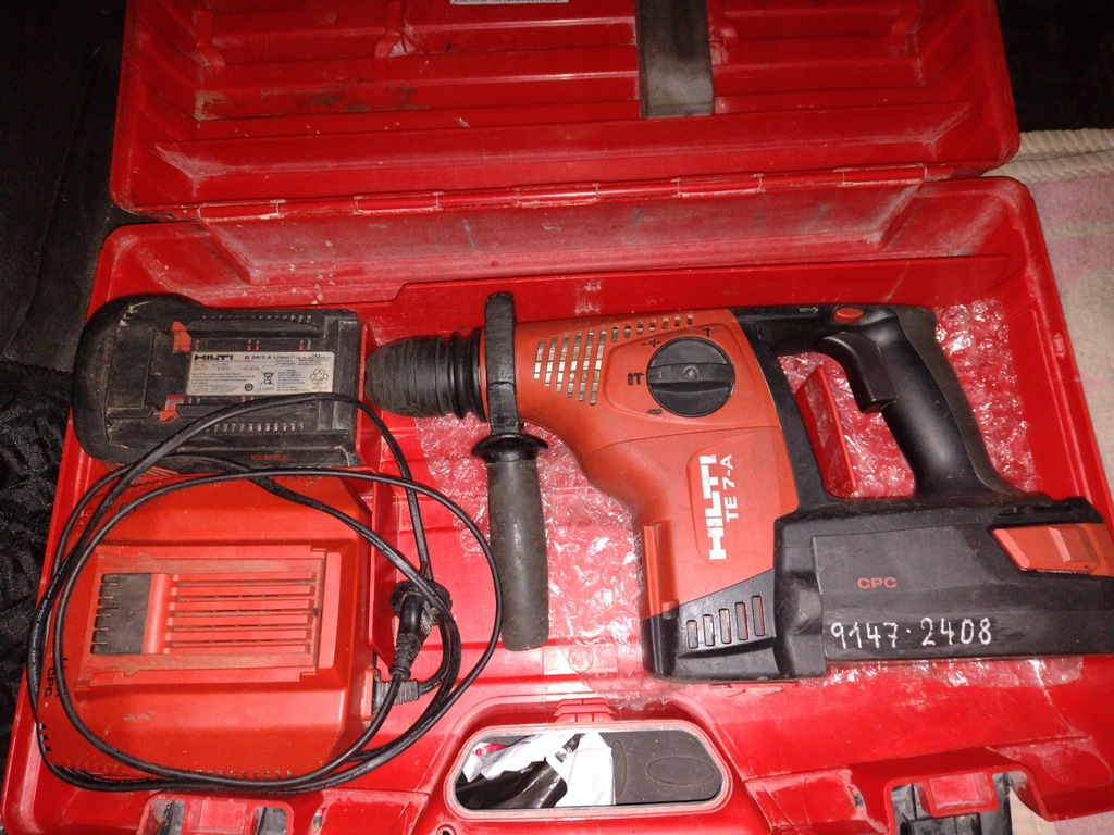 Młotowiertarka Hilti TE 7 A 36 V SPRAWNA SERWIS - 13176247512 - oficjalne archiwum Allegro