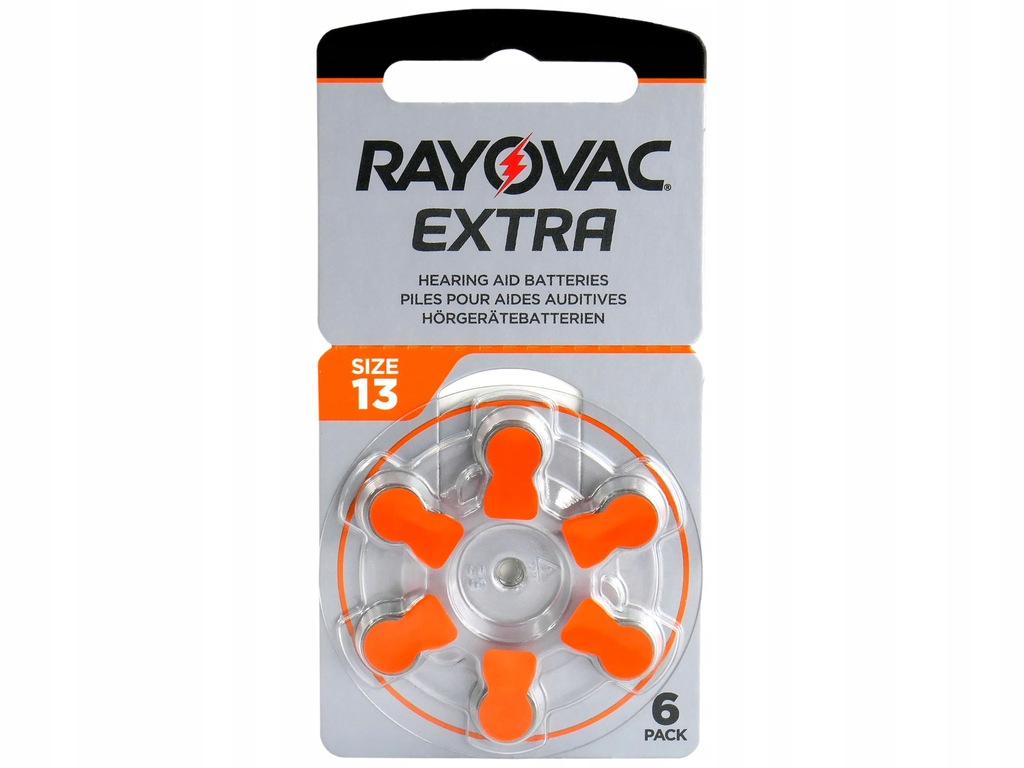 Baterie do aparatów słuchowych RAYOVAC 13 6szt - 5996204843 - oficjalne archiwum Allegro