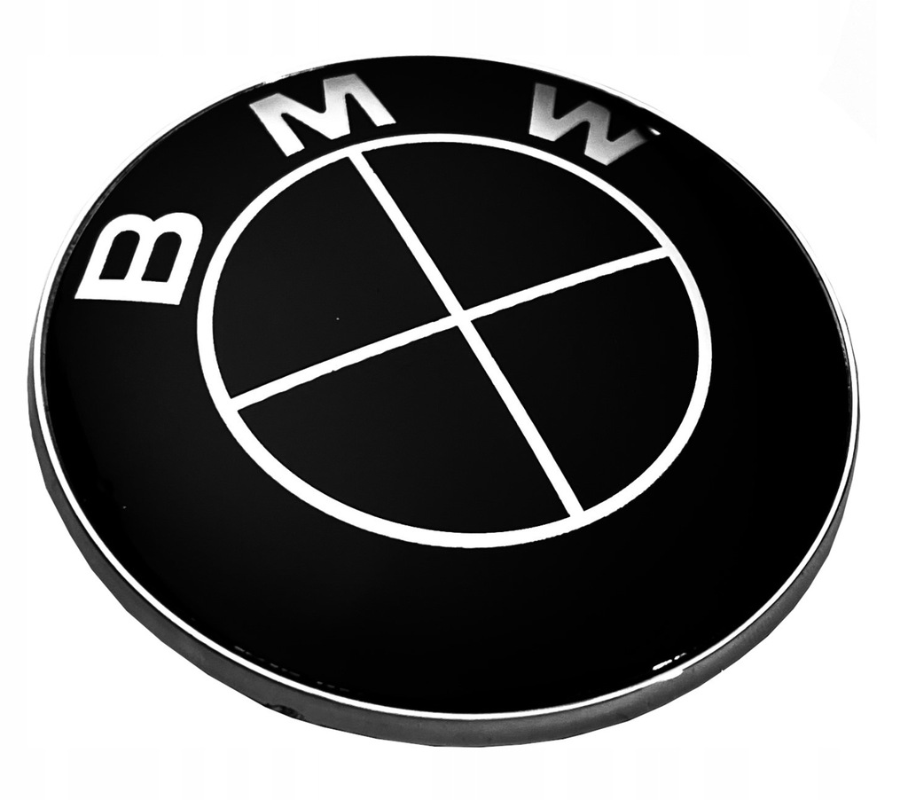 Czarny Emblemat Logo BMW Na Maskę 82 MM - 14358212918 - oficjalne ...