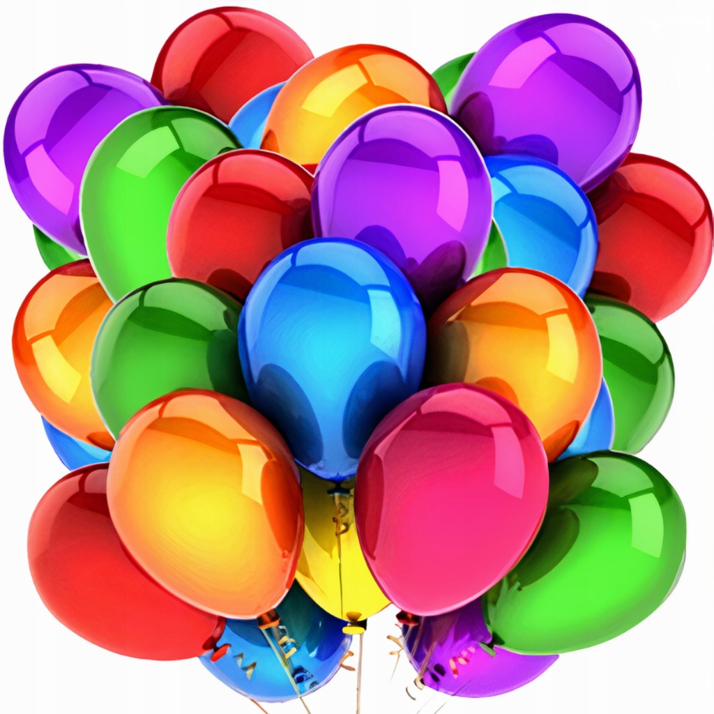 BALONY NA URODZINY KOLOROWE MIX 50SZT - 12558190035 - oficjalne archiwum Allegro