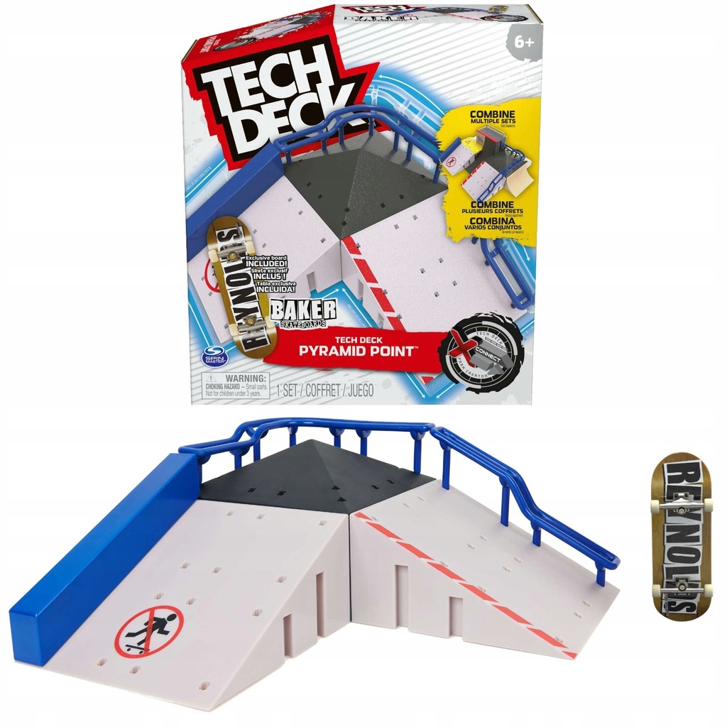 TECH DECK RAMPA PYRAMID POINT + DESKOROLKA BAKER FINGERBOARD ...