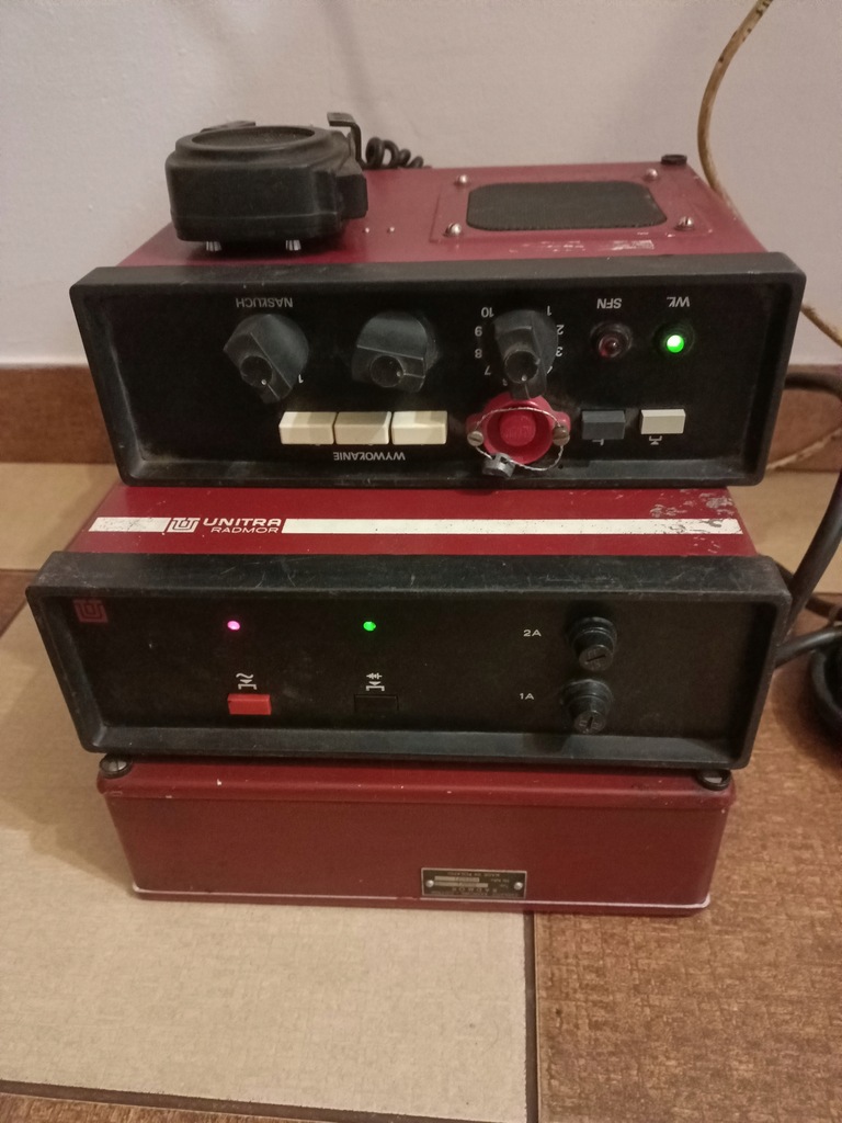 RADMOR Unitra Radiotelefon kolejowy ZESTAW - 13385580059 - oficjalne ...