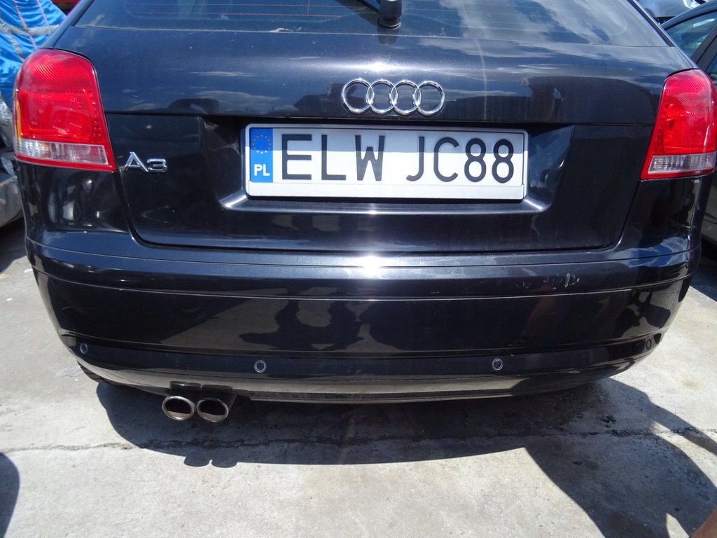 ZDERZAK TYŁ TYLNY AUDI A3 8P II 3D LZ9Y - 12324323169 - oficjalne archiwum Allegro