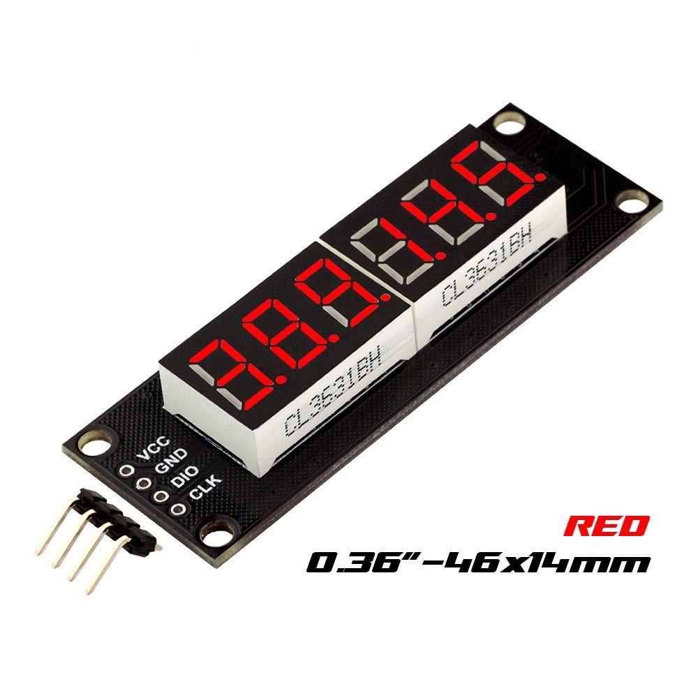 Wyświetlacz 7seg Led 6 Cyfry Tm1637 Arduino 10704258158 Oficjalne Archiwum Allegro