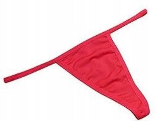 SEXY MINI MICRO STRINGI KUSZĄCE CZERWONE MAJTKI - 10445634226 ...