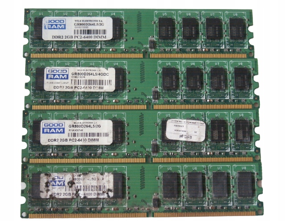 Pamięć Ddr2 8gb 800mhz Pc6400 Goodram 4x 2gb Dual 12939899413
