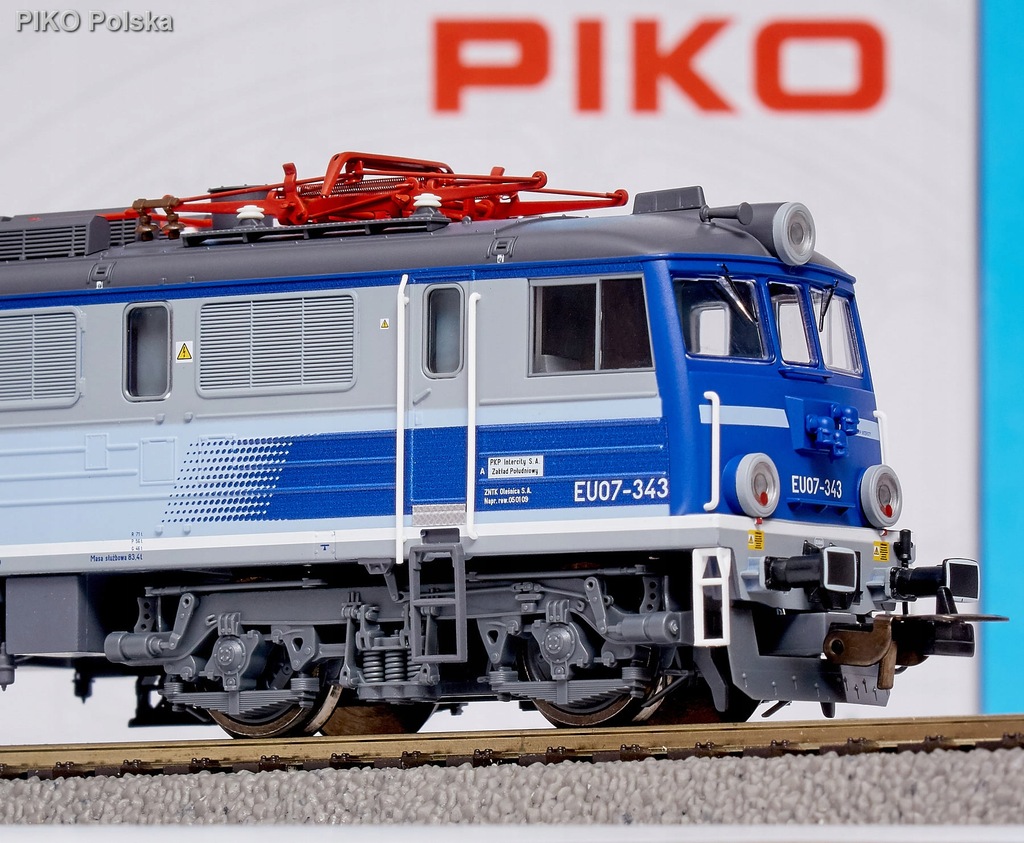 LOKOMOTYWA ELEKTRYCZNA EU07-343 PKP PIKO 96378-2 - 9769889101 - oficjalne archiwum Allegro