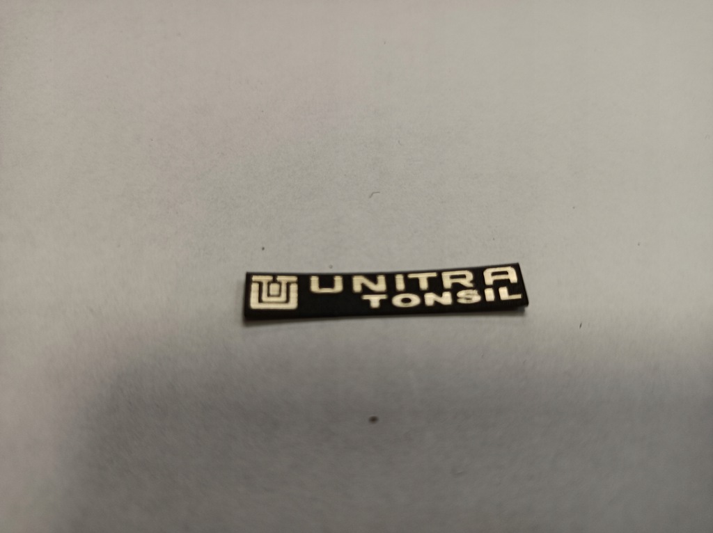 UNITRA TONSIL logo naklejka emblemat 33x6 mm *ZŁ - 10704031554 ...