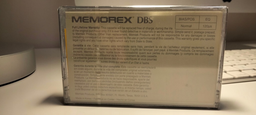 Kaseta MAGNETOFONOWA MEMOREX dBs 60 Nowa - 11432030386 - oficjalne ... Kaseta MAGNETOFONOWA MEMOREX dBs 60 Nowa - 11432030386 - oficjalne ...