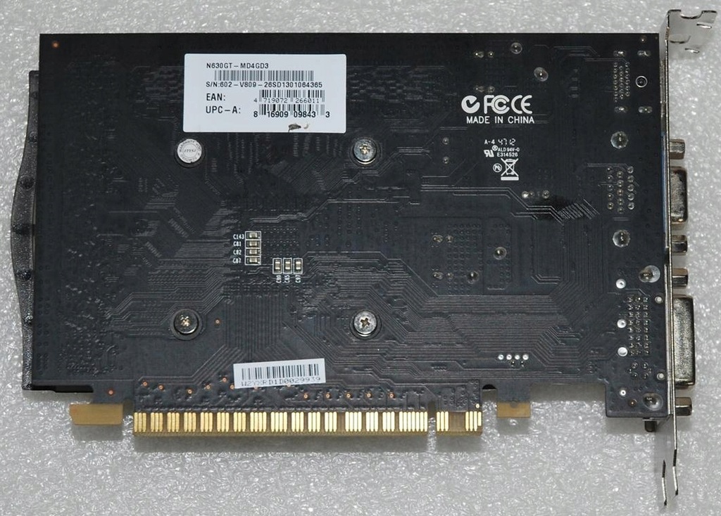 MSI GeForce GT 630 4GB 128bit HDMI VGA DVI GDDR3 - 7681192624 ...