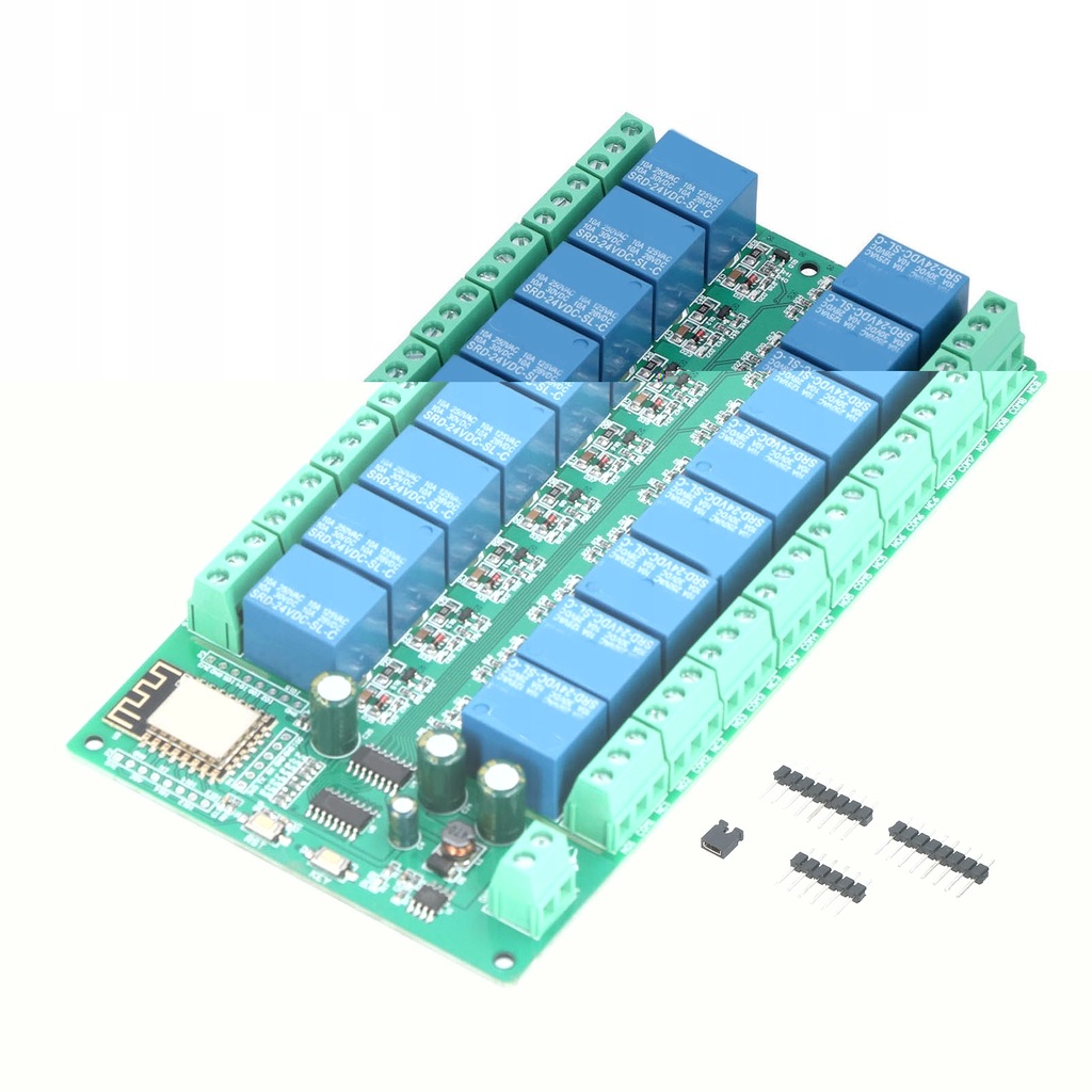 PRZEKAZNIK 24V ARDUINO 16-KANAŁOWY ESP-12F - 15065308737 - oficjalne ...
