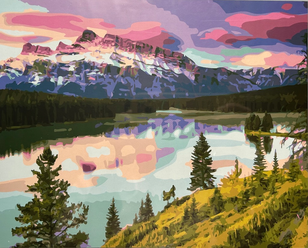 Obraz do malowania po numerach Kayet 40x50 cm Jezioro w górach - 14533130817 - oficjalne ...