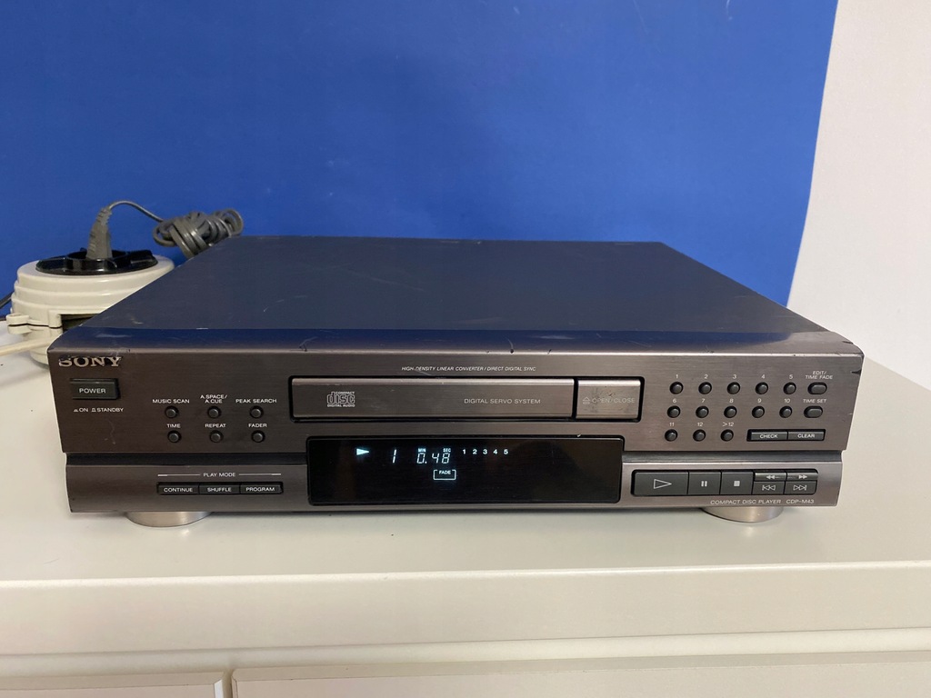 Odtwarzacz CD Sony CDP-M43 tytanowy - 11513002593 - oficjalne archiwum Allegro