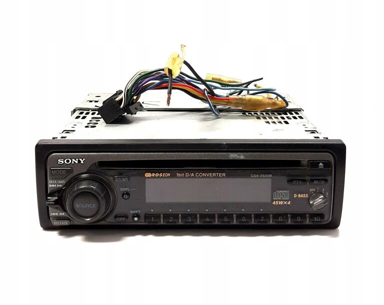 RADIO SAMOCHODOWE SONY CDX-2500R - 11517556812 - oficjalne archiwum Allegro