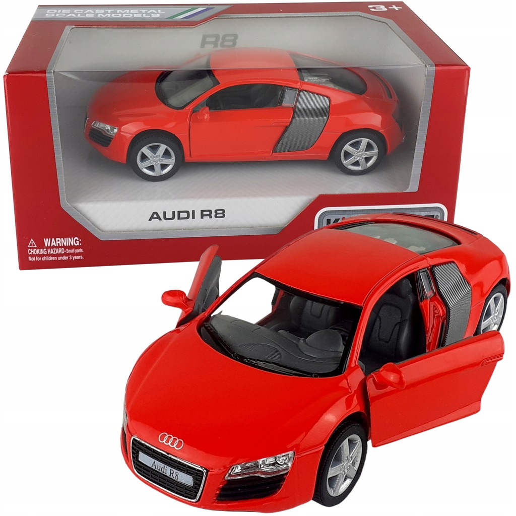 KINSMART MODEL METALOWY AUTO AUDI R8 1:36 - 12347797019 - oficjalne ...