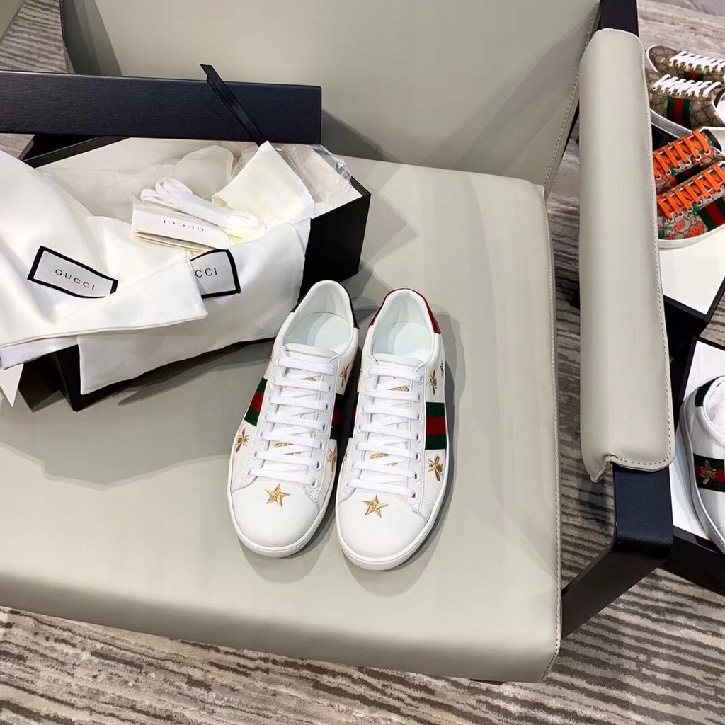 Gucci Ace Sneaker with Bees and Stars White - 13363609600 - oficjalne ...