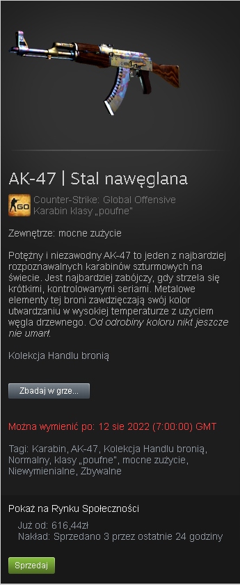 Купить AK-47 Rainbow Hardening WW скин CSGO скин CS:GO: отзывы, фото и характеристики на Aredi ...