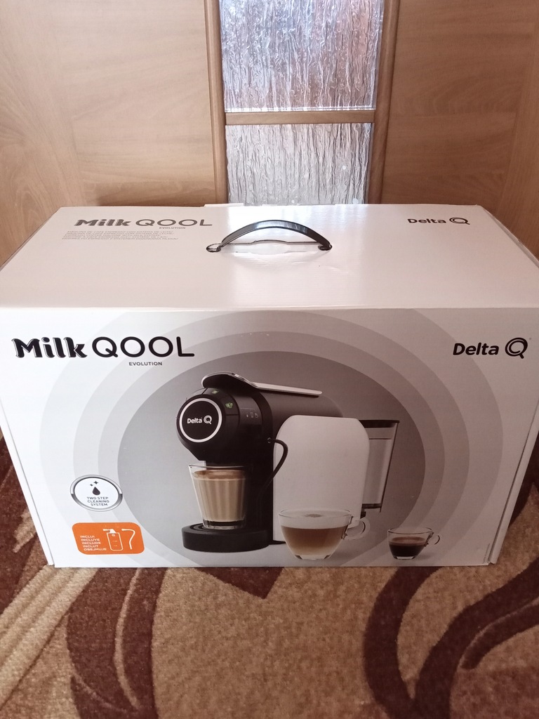 Ekspres Delta Q QOOL Milk biały spieniacz NOWy - 10911115930 - oficjalne archiwum Allegro