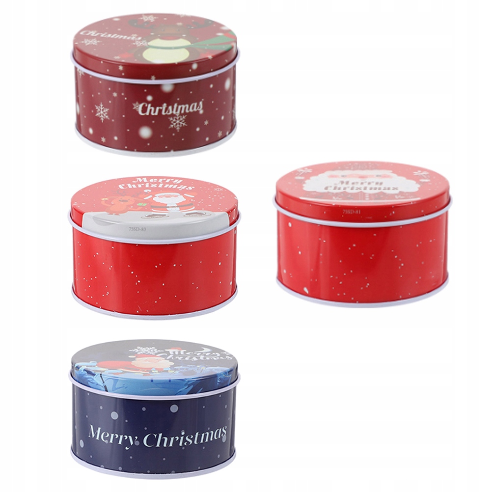 METAL COOKIE BOX ROUND GIFT CUTE STORAGE TINS - 13720070615 - oficjalne ...