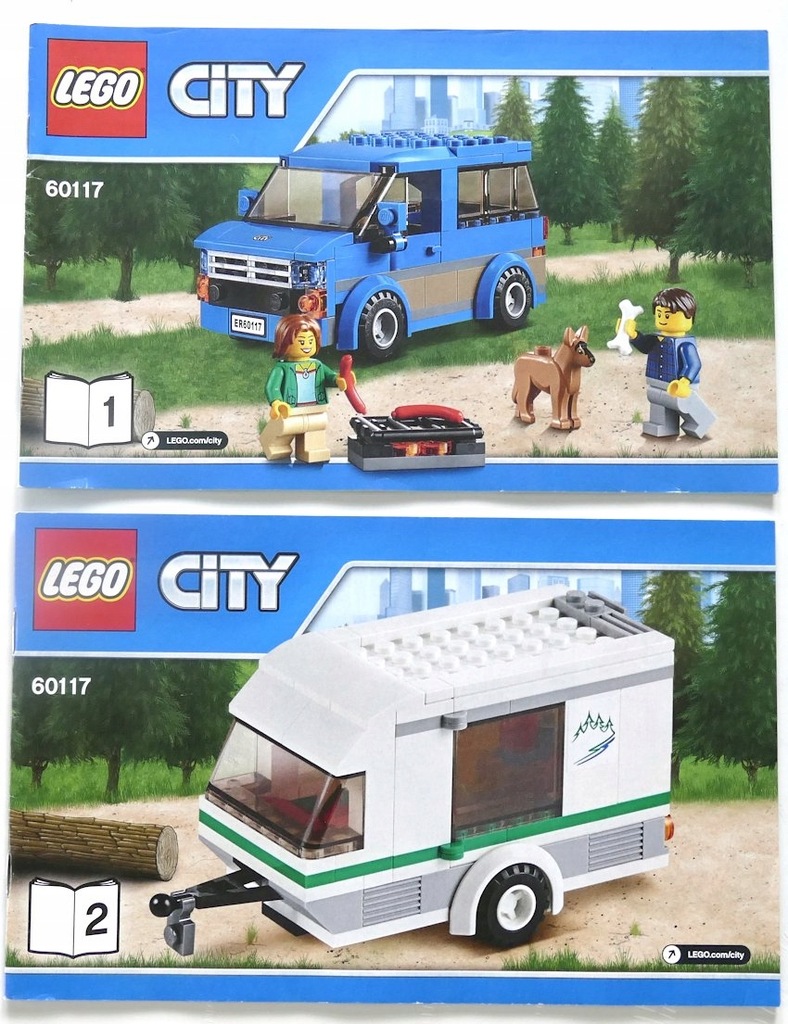 LEGO INSTRUKCJA CITY 60117 Van z przyczepą kamping - 13416635632 ...