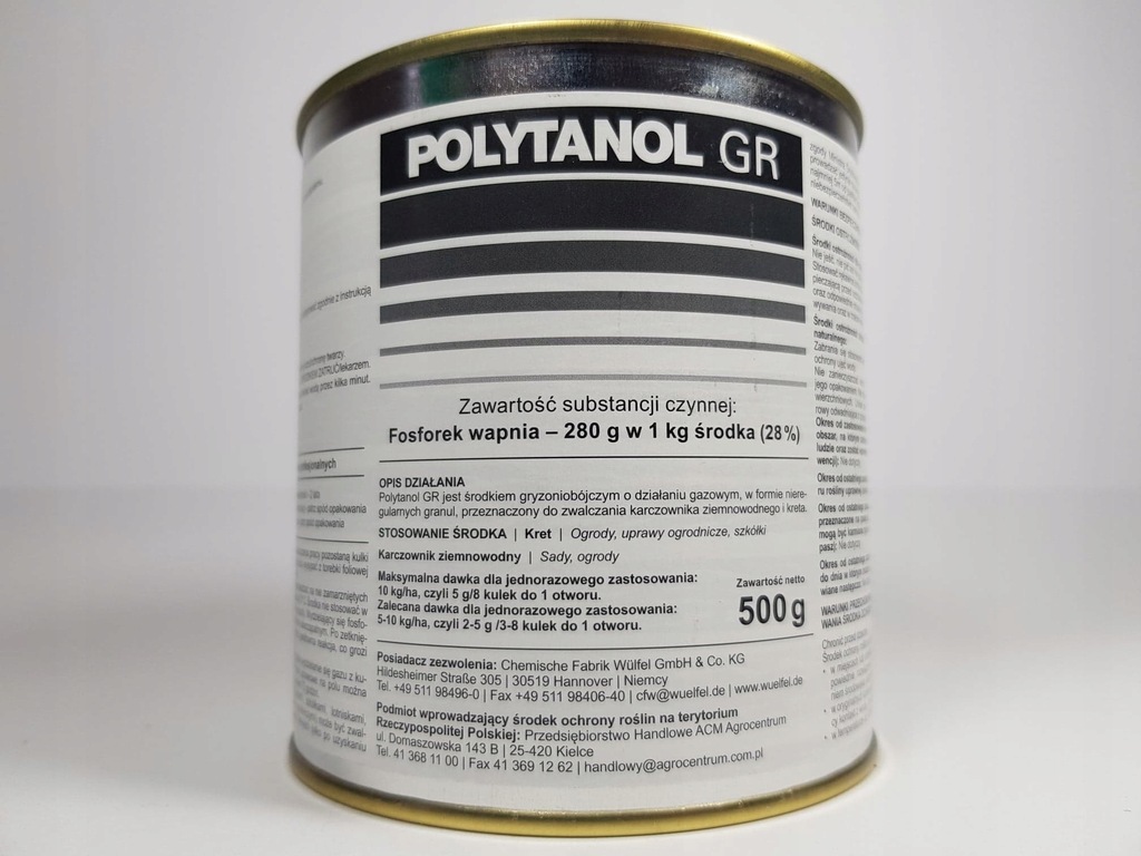 POLYTANOL ŚRODEK NA KRETA KARCZOWNIKA 500g+GRATIS - 7798201743 ...