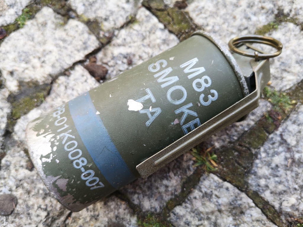 GRANAT DYMNY M83 SMOKE TA WHITE BIAŁY US ARMY USMC - 12284648099 ...