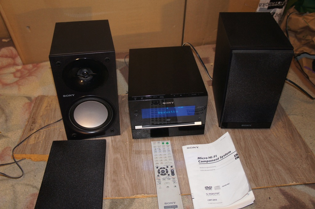 Wieża Sony CMT-DH3 DVD CD/MP3 FM USB 2x50W - 13423467012 - oficjalne ...