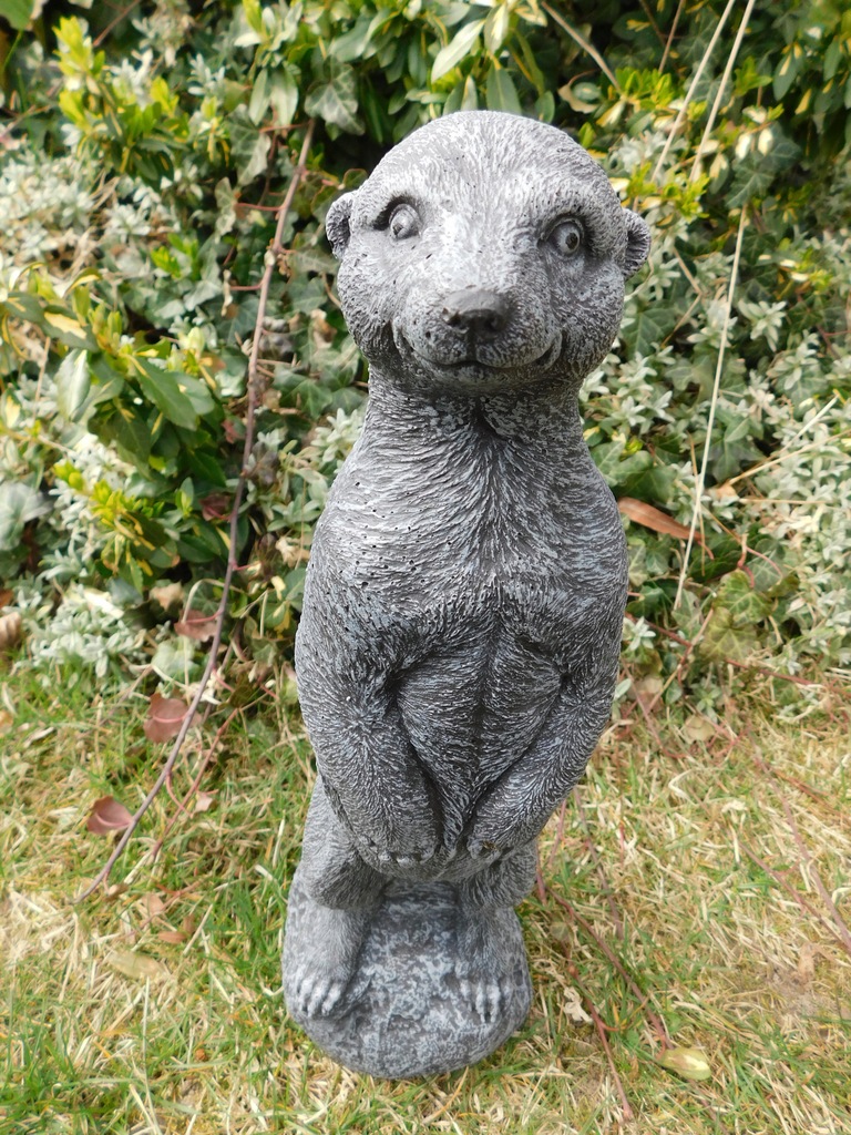 Surykatka Hand made Figurka betonowa Ogród szara - 12037970949 ... Surykatka Hand made Figurka betonowa Ogród szara - 12037970949 ...