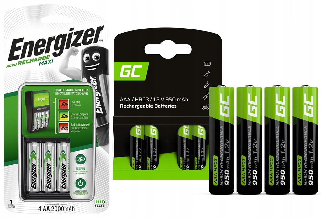 ŁADOWARKA AKUMULATORKÓW BATERII AA AAA + R3 R6 - 11782540260 ...