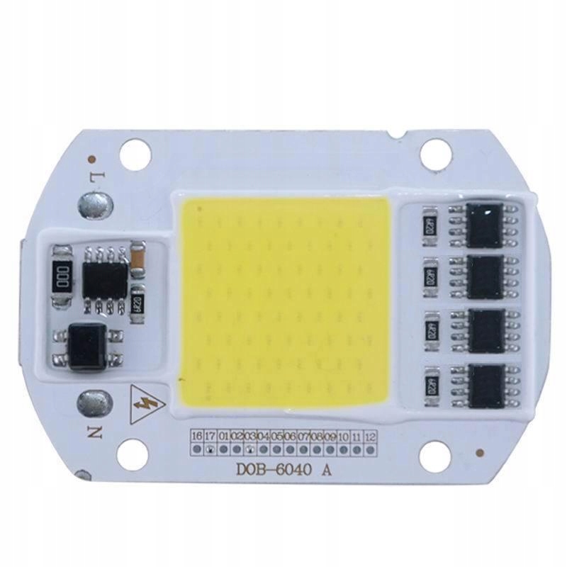 DIODA LED COB 50W 220V - 230V biała - 10szt - 7470354887 - oficjalne archiwum Allegro