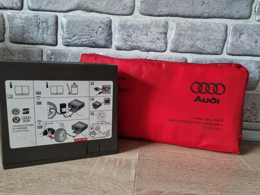 Kompresor zestaw naprawczy opon VW AUDI SKODA - 13226648099 - oficjalne archiwum Allegro