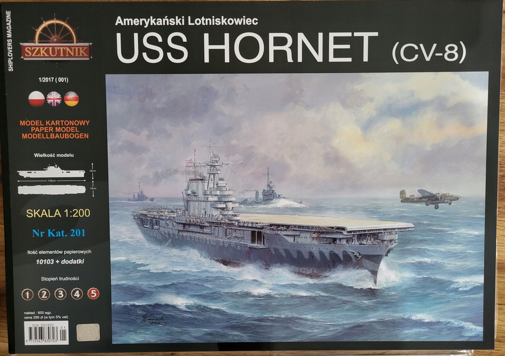 USS HORNET 1:200 + LASERY SZKUTNIK - 13648236929 - oficjalne archiwum Allegro