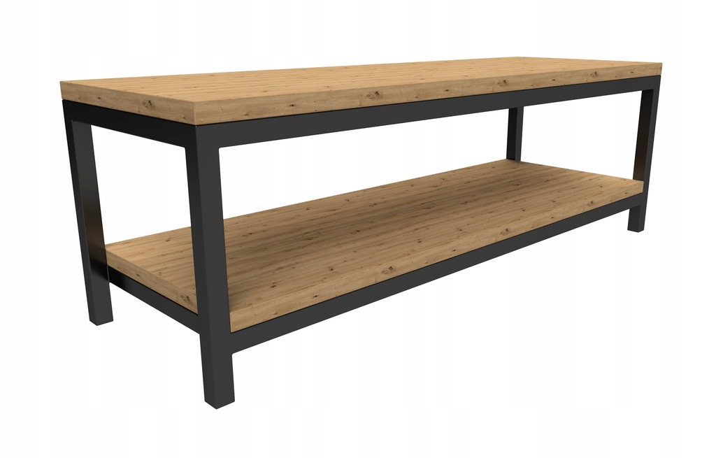 Szafka RTV komoda LOFT stolik industrial dąb 150cm - 10081609881 ...