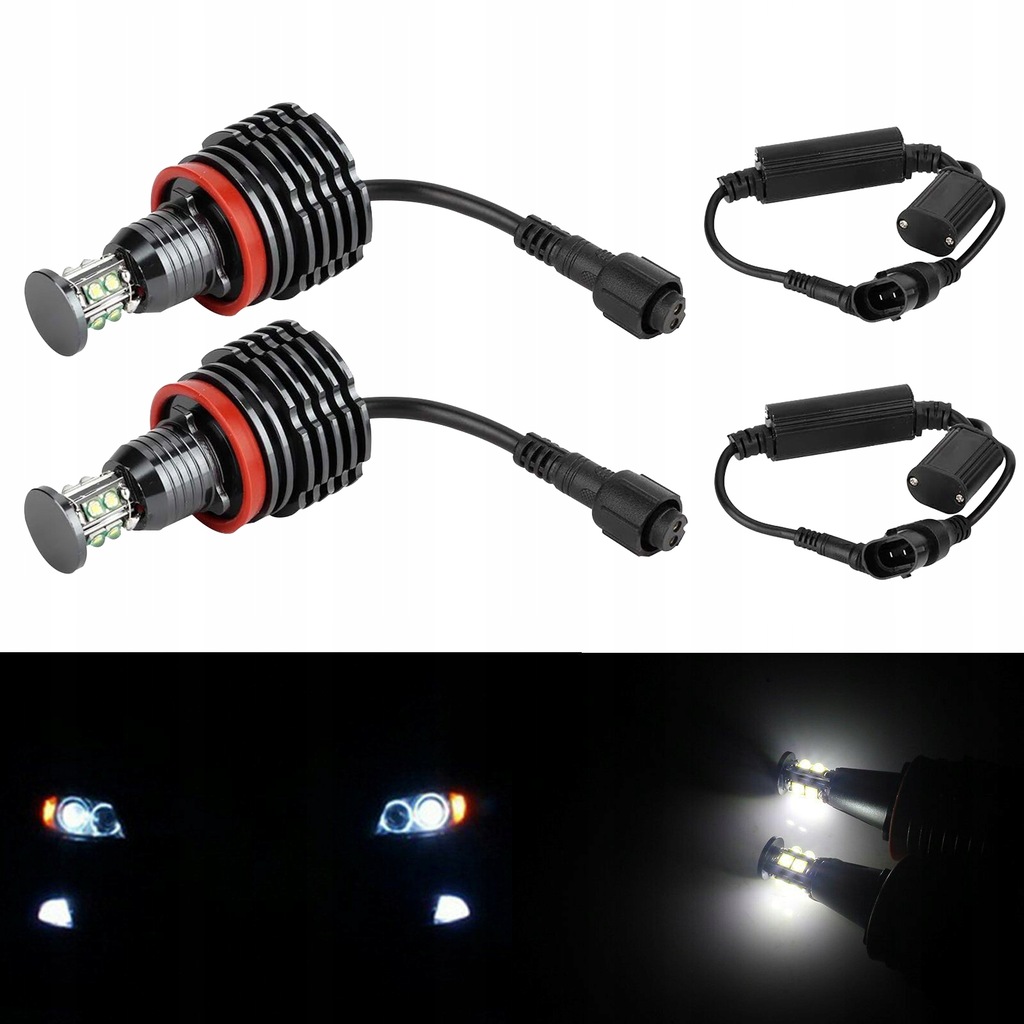 RINGI LED MARKER ANGEL EYES 2SZT 40W do BMW E90 E91 E92 E93 E60 E61 E70 E71 - 15707910457 ...